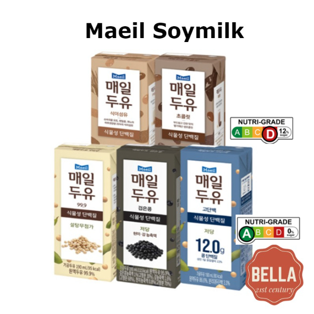 Maeil Soy Milk 99.89% 190ml 24packs No Sugar Vegetable Protein Soybeans Soymilk | Shopee Singapore