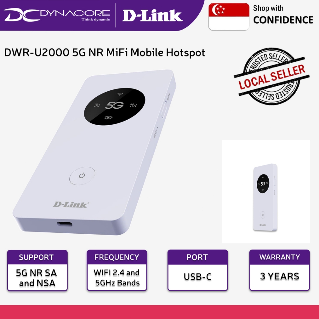 D-LINK DWR-U2000 5G NR MiFi Mobile Hotspot | Shopee Singapore