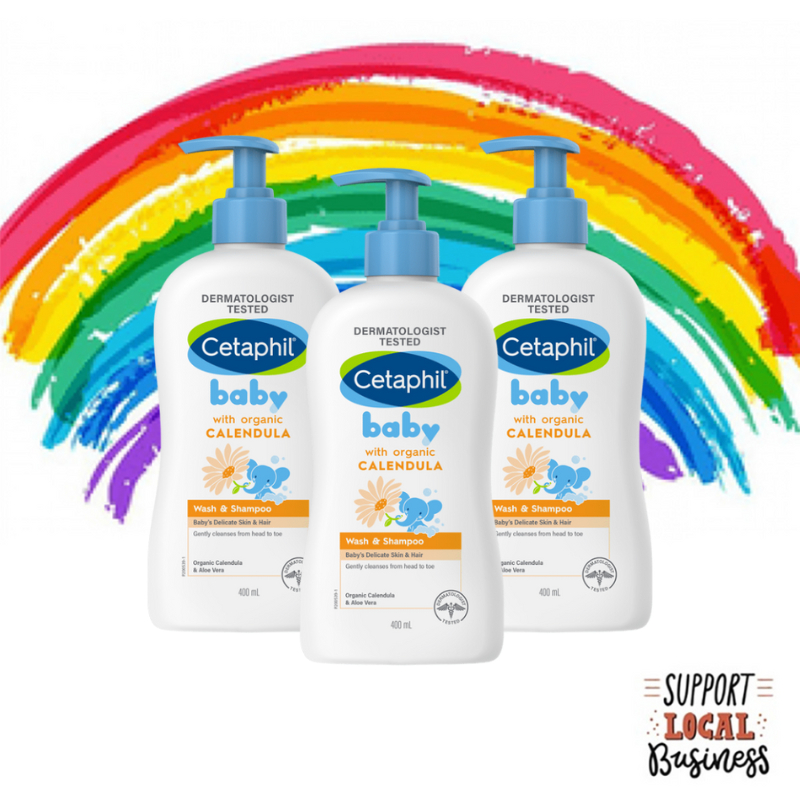 [Bundle of 3] Cetaphil Baby Wash & Shampoo with Organic Calendula and ...
