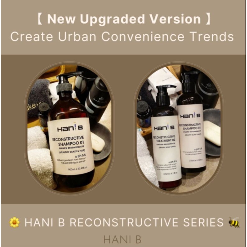 HANI B RRCONSTRUCTIVE SHAMPOO (270ML)(HEALTHY SCALP &HAIR) 01 PH5.5 ...
