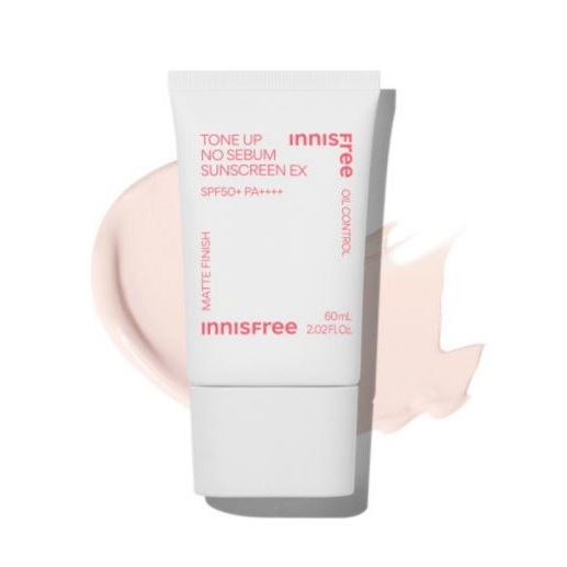 [INNISFREE] Tone Up No Sebum Sunscreen EX SPF50+ PA++++ 60ml | Shopee Singapore