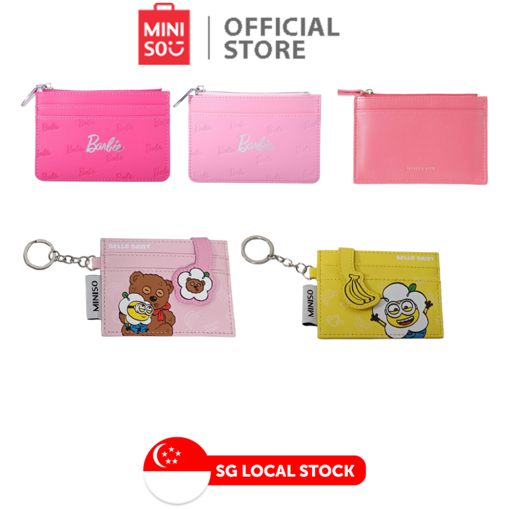MINISO Women's Wallet, Card Holder Coin Purse (Barbie Rose Red, Pink ...