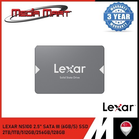 LEXAR NS100 2.5" SATA III (6GB/S) SSD 2TB/1TB/512GB/256GB/128GB | Shopee Singapore