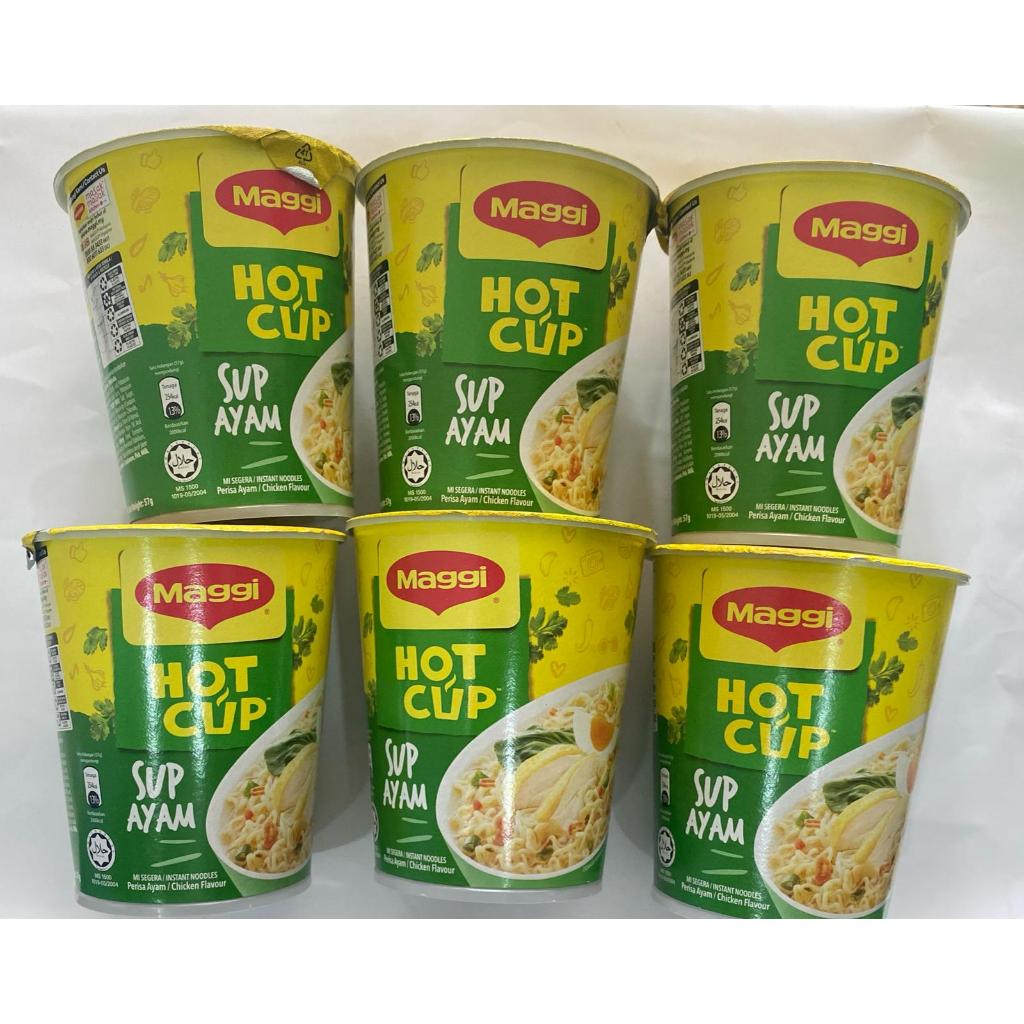 Maggi Hot Cup Sup Ayam 57g (Bundle of 6) | Shopee Singapore