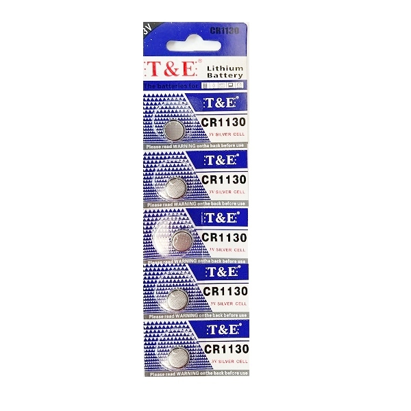 [SG] T&E CR1130 Lithium Cell Button Battery (5 Pieces) | Shopee Singapore