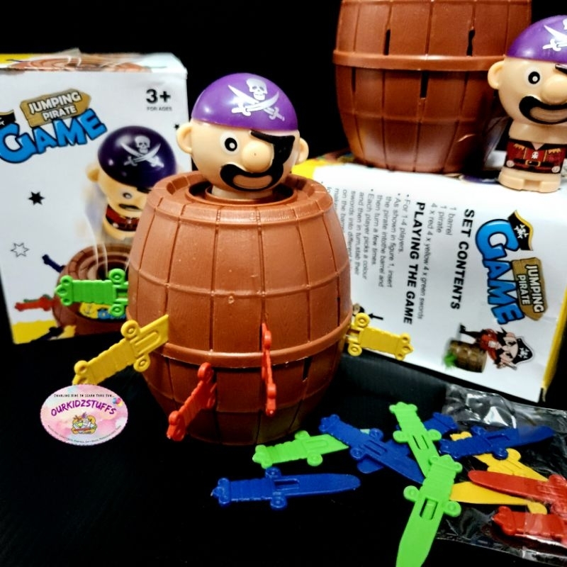 Pop Up Jumping Pirate Barrel Game (Small) | Shopee Singapore