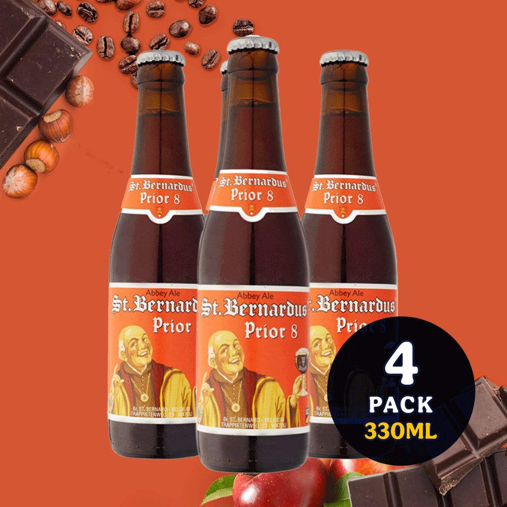 St. Bernardus Prior 8 Dubbel Brown Ale - 4 Pack [Belgian Beer] | Shopee ...