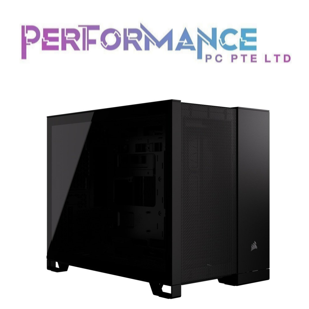 CORSAIR 2500D AIRFLOW Micro ATX Dual Chamber PC Case, Black / White (2 ...