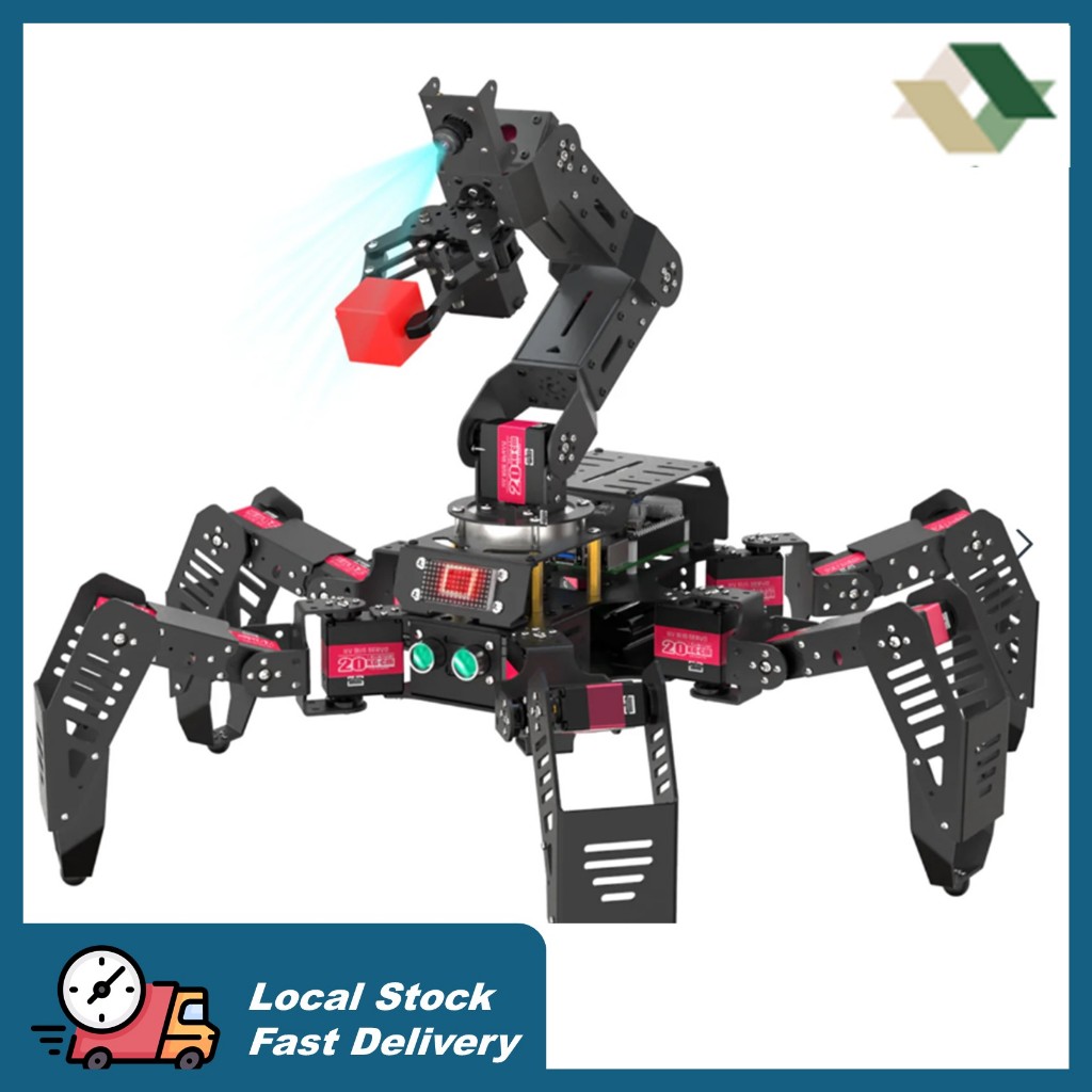 [SG Stock] Hiwonder SpiderPi Pro: Hexapod Robot with AI Vision Robotic ...