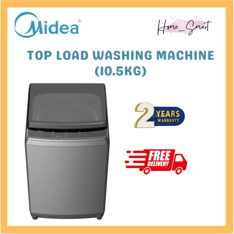 Midea MA200W105D 10.5Kg Top Load Washer - Health Guard Plus | Shopee ...
