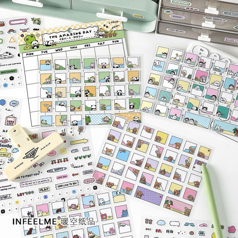 Journal Stickers Bujo Sticker Cute Calendar Journaling Monthly | Shopee ...
