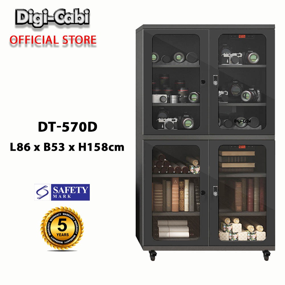 Digi-Cabi Lux Series (NEW) DT-570D Electronic Dry Cabinet with Digital ...