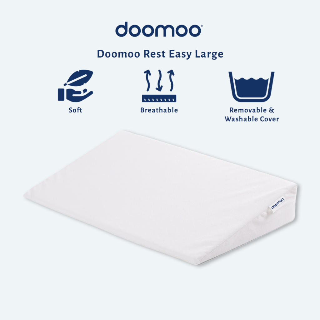 Doomoo Rest Easy Large: Sloped Positioner Baby Wedge Pillow for Infant ...