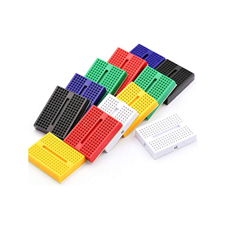 SYB-170 Mini Breadboard Colorful Bread board Project Board 170 Tie ...