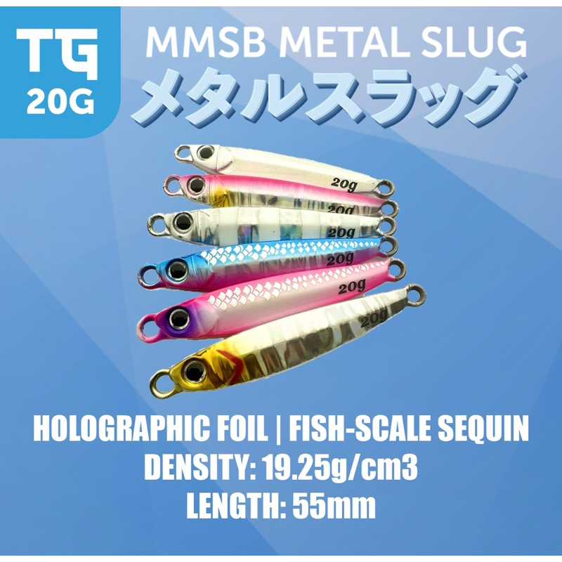 [SG] MMSB Metal Slug 20g Tungsten Jig (95% TG purity) | Shopee Singapore