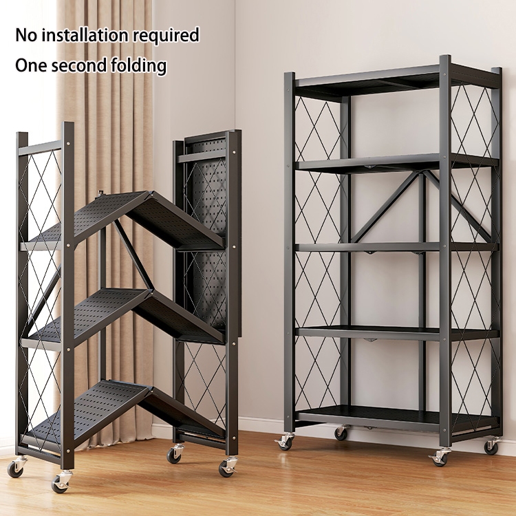 【READY STOCK】No installation Home Folding storage rack | Multi layer ...