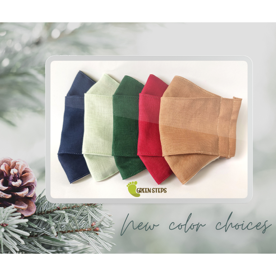 [MADE IN SINGAPORE | GREENSTEPS SG] Premium linen face mask || Handmade ...