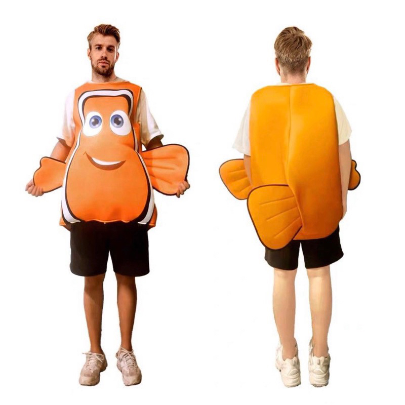 [SG Seller] Adults Funny Clown Fish Costume Finding Nemo Cosplay Outfit ...