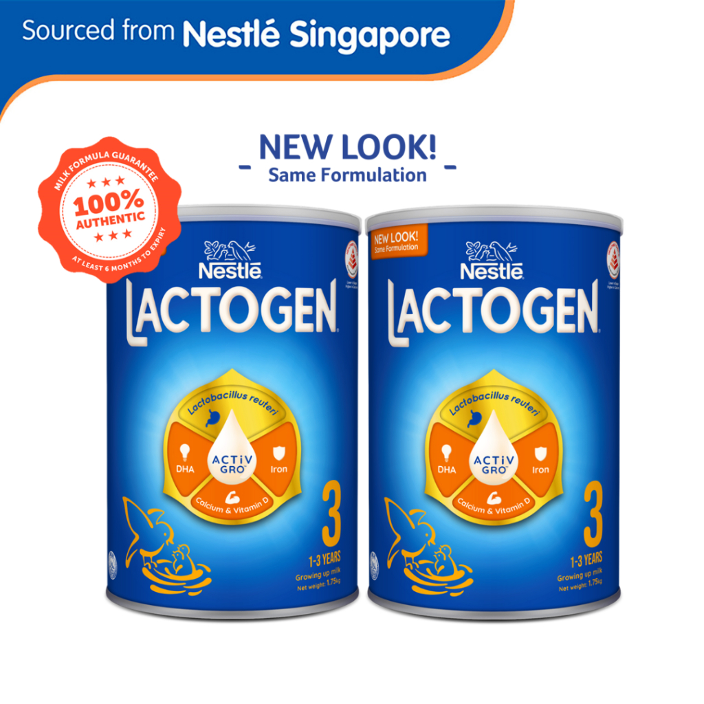 Nestlé® LACTOGEN® 3 Growing Up Milk Formula 1.75kg x2 | Shopee Singapore