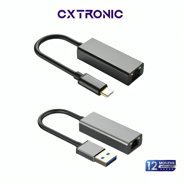 (SG) USB C / USB 3.0 Type to Ethernet LAN RJ45 port (Gigabit 1Gbps ...