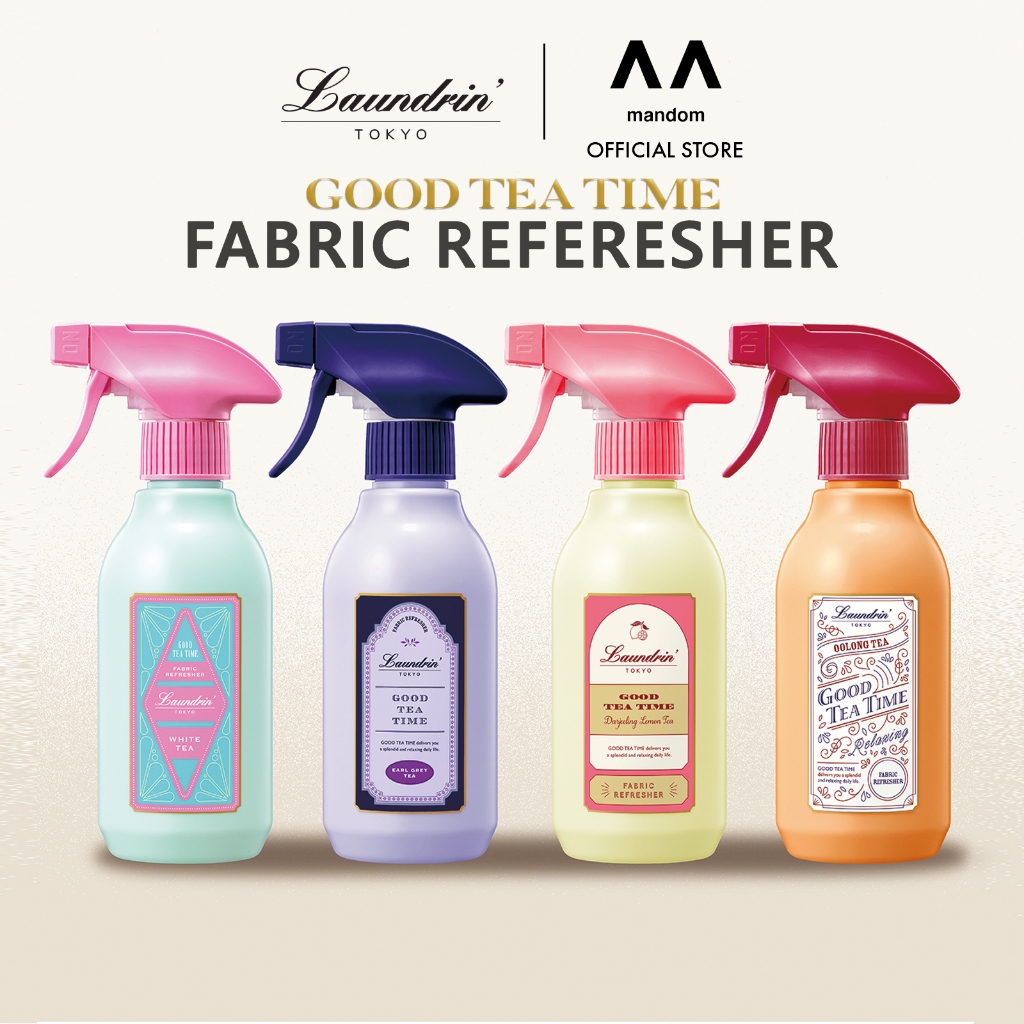 Laundrin Good Tea Time Fabric Refresher Spray (White Tea / Earl Grey Tea / Darjeeling Lemon Tea ...