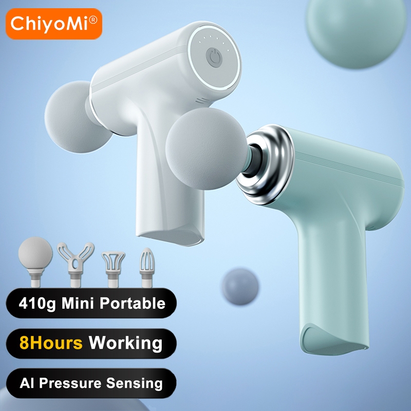 Mini massage gun high frequency muscle deep tissue percussion massager ...