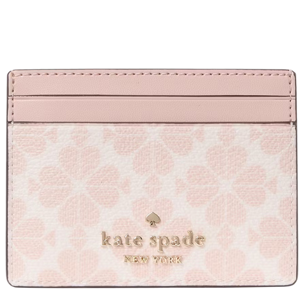 Kate Spade Spade Flower Small Slim Card Holder in Rose Smoke Multi ...