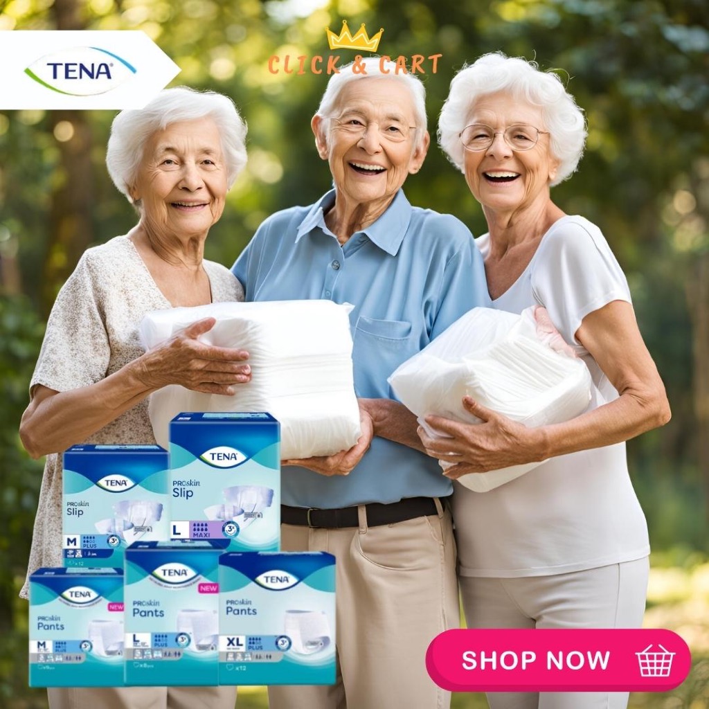 TENA Proskin Pants Plus Adult Diapers / M(6x9s) & L(6x8s) / Slip Plus 96s (8x12s) M & L / Slip ...