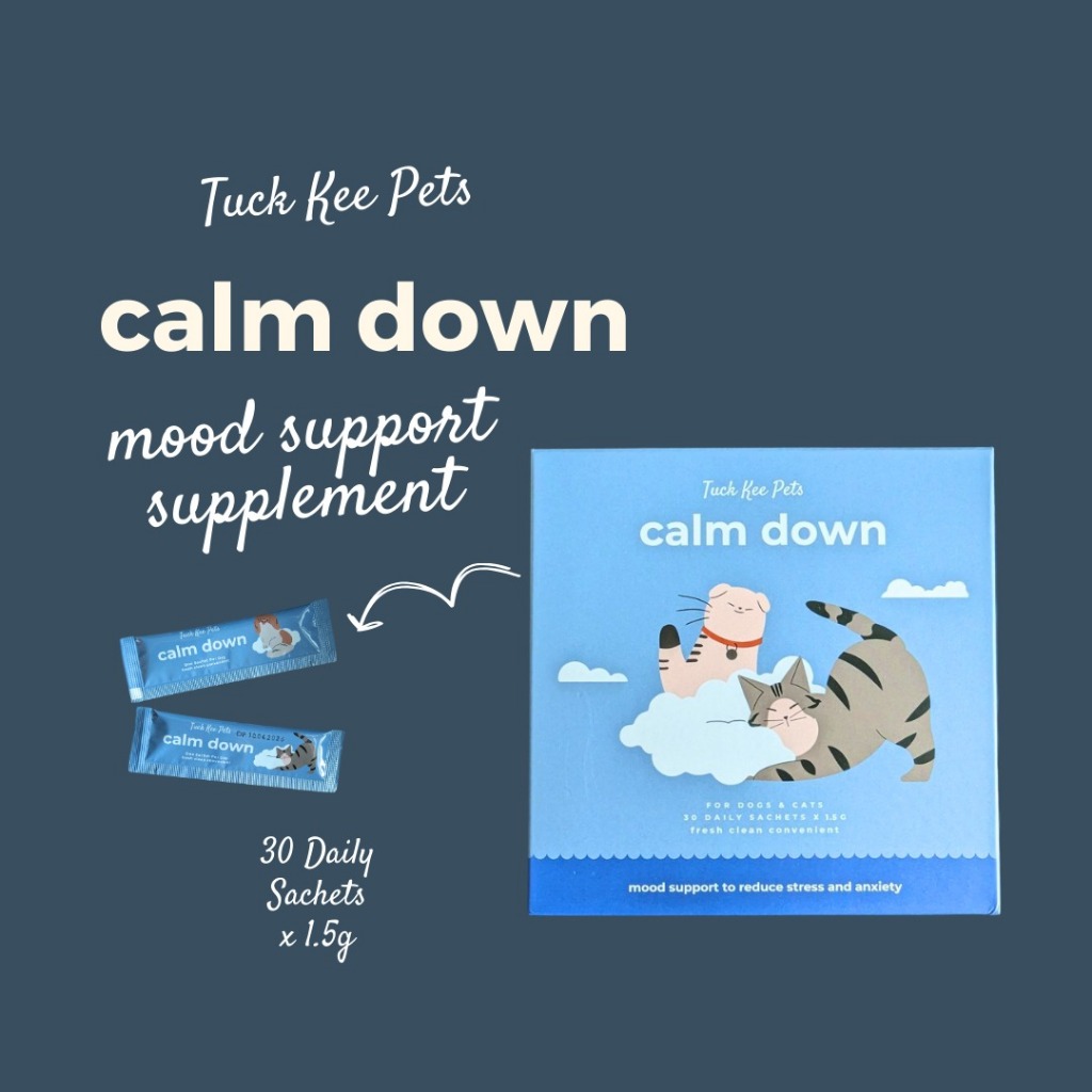 Tuck Kee Pets Calm Down Supplement 45g Box of 30 Sachets | Shopee Singapore