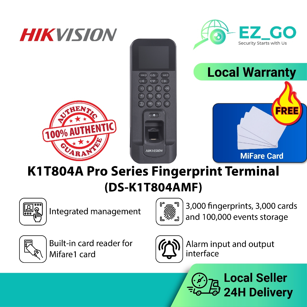 [FREE GIFT]Time Attendance Standalone Door Access Control Hikvision DS ...