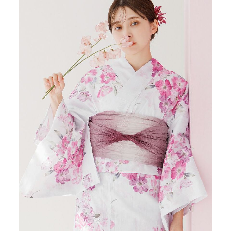 [Wawatogen] 2024 Yukata 5-piece set (yukata, obi, geta, dressing manual, waist strap) | Shopee ...