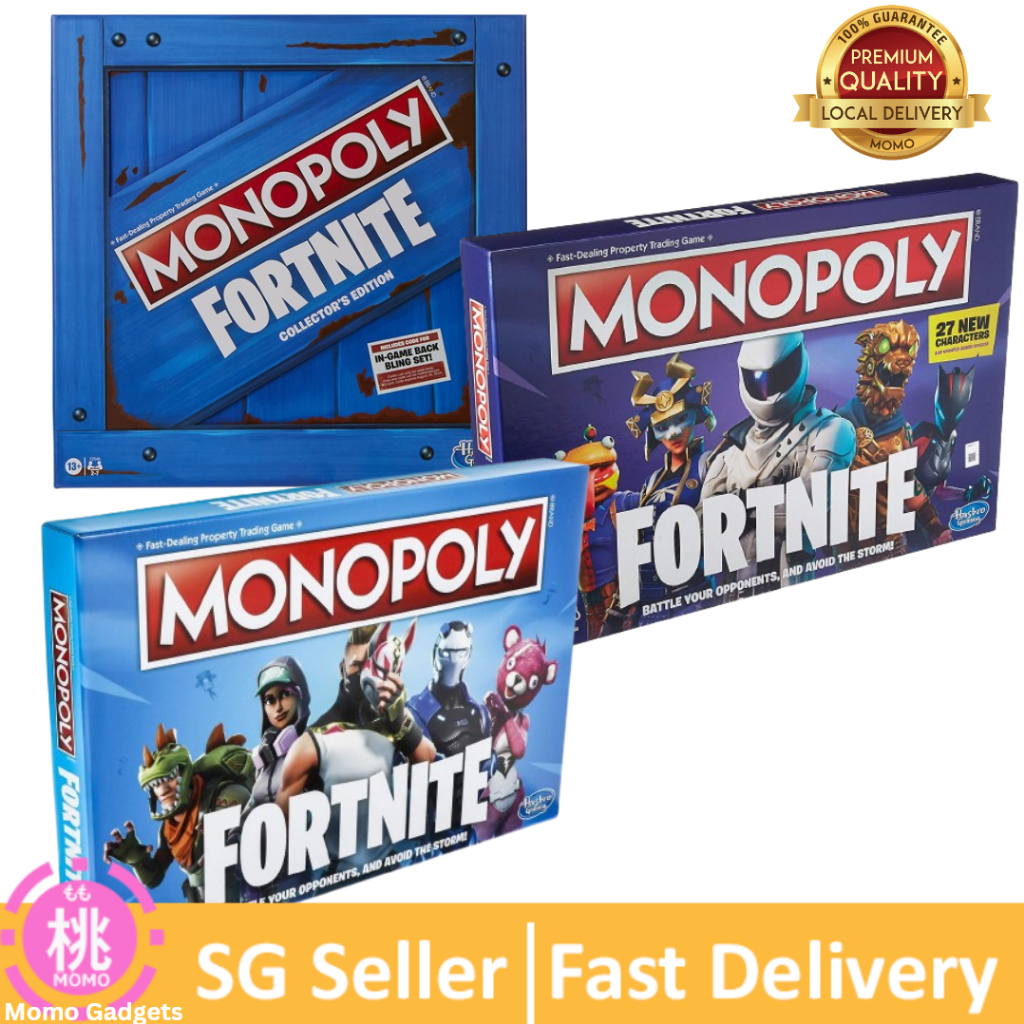 Monopoly: Fortnite Edition Board Game Inspired by Fortnite Video Game ...