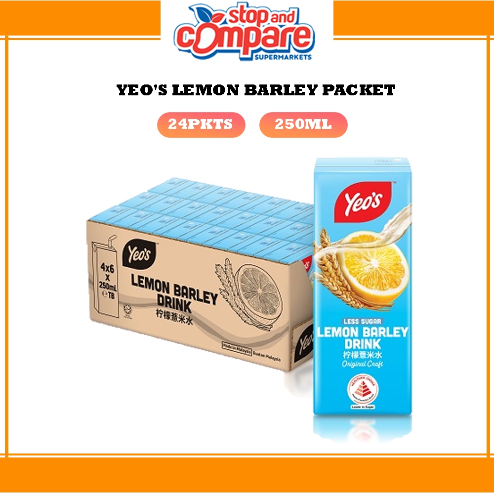 Yeo's Lemon Barley Packet Drink - (24 x 250ml) | Shopee Singapore