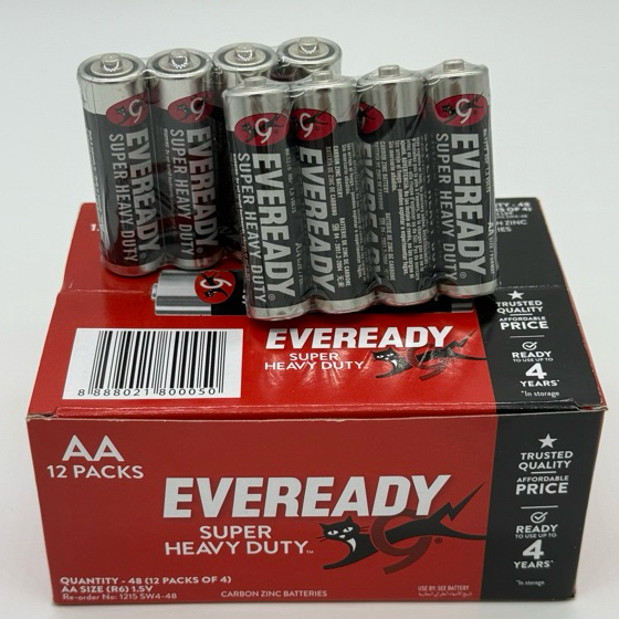 EVEREADY AA Super Heavy Duty AA Size Battery (Double A Size) | Shopee ...