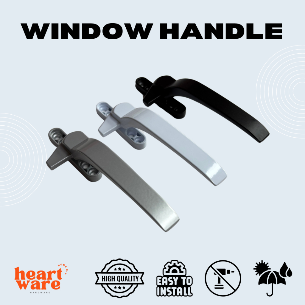[SG] Home Window Handle – Durable Easy-Install Casement Lever Latch for ...