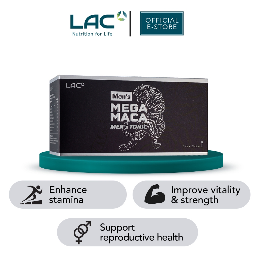 [LAC MEN'S] Mega Maca - Powerful Men's Tonic (30ml x 10 bottles) | Shopee Singapore