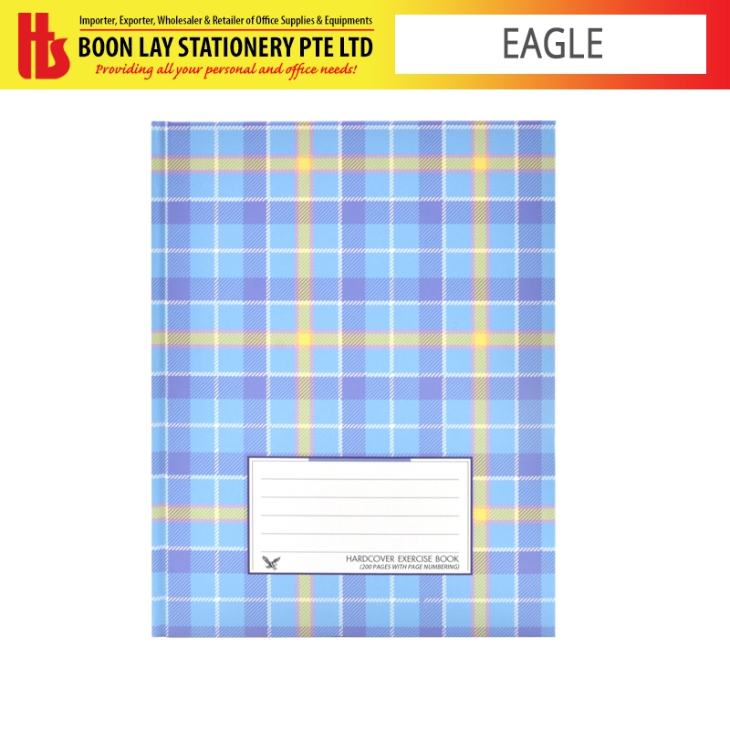 EAGLE Hardcover Book - F5 200pages with Page Numbering | Shopee Singapore