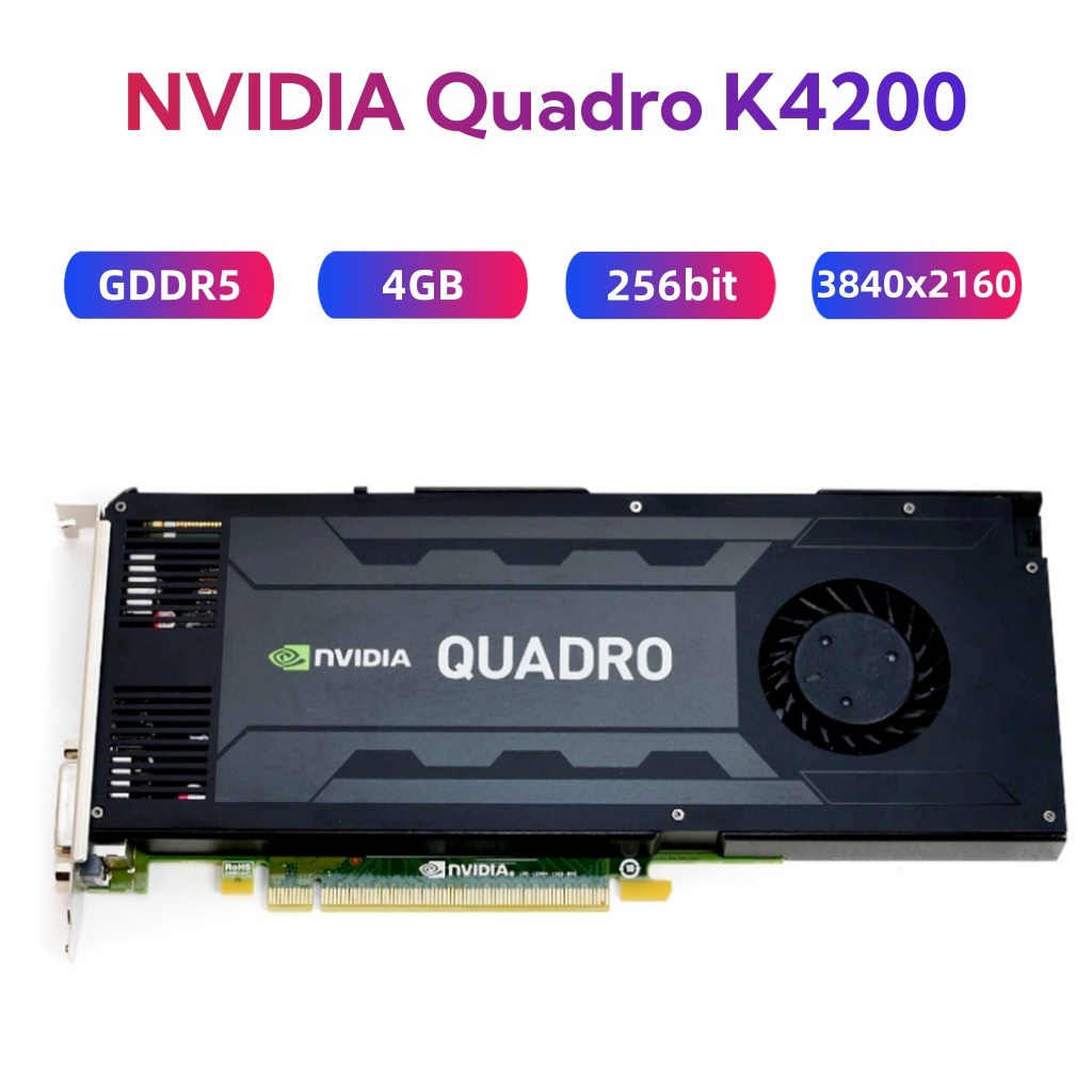 Nvidia Quadro K4200 4GB DDR5 256bit DVI Dual Display Port Graphic Card | Shopee Singapore