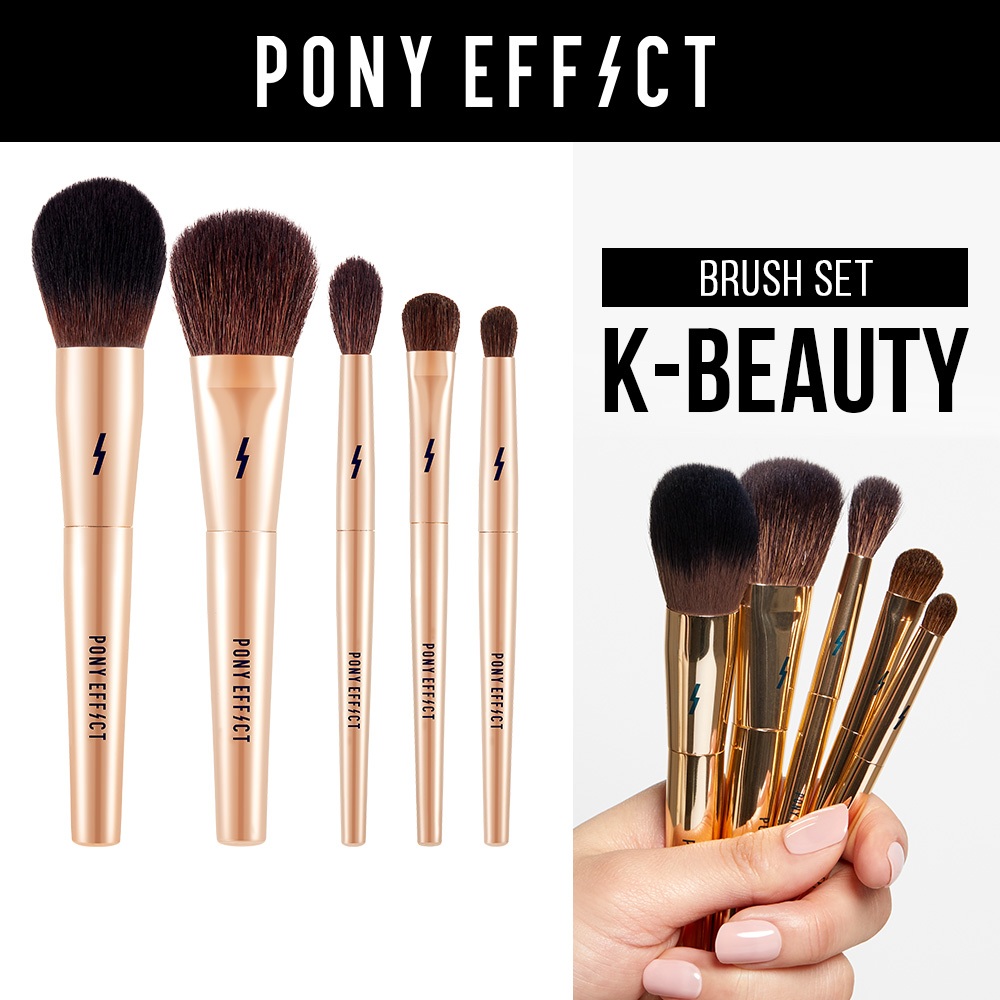 [PONY EFFECT Official] MINI BRUSH SET (Without pouch) | Shopee Singapore