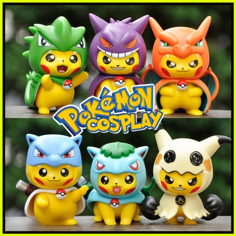 [SG In Stock] Pikachu Pokemon Cosplay Gengar Mimikyu Charizard ...