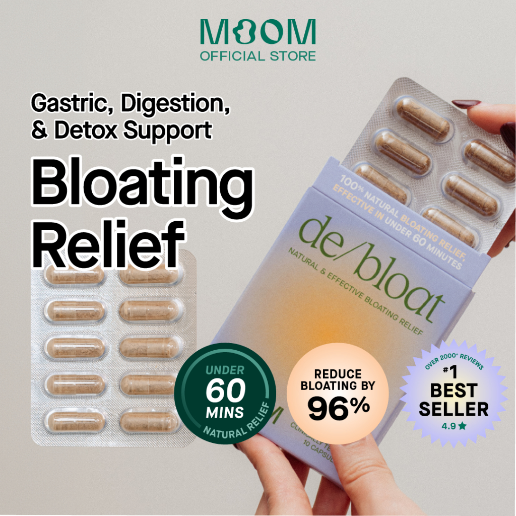 Moom Health™ de/bloat On The Go. Natural Supplement For Gut Health ...