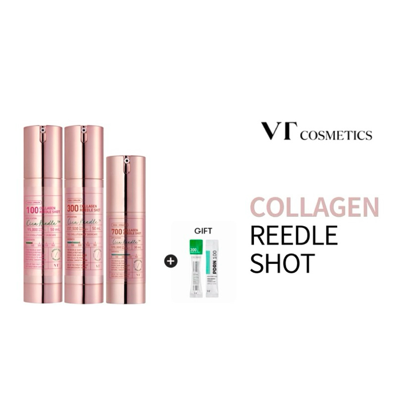 [SG🇸🇬Ready Stocks][VT] COLLAGEN REEDLE SHOT 100/300/700 Elasticity care, Anti-Aging, Skin ...