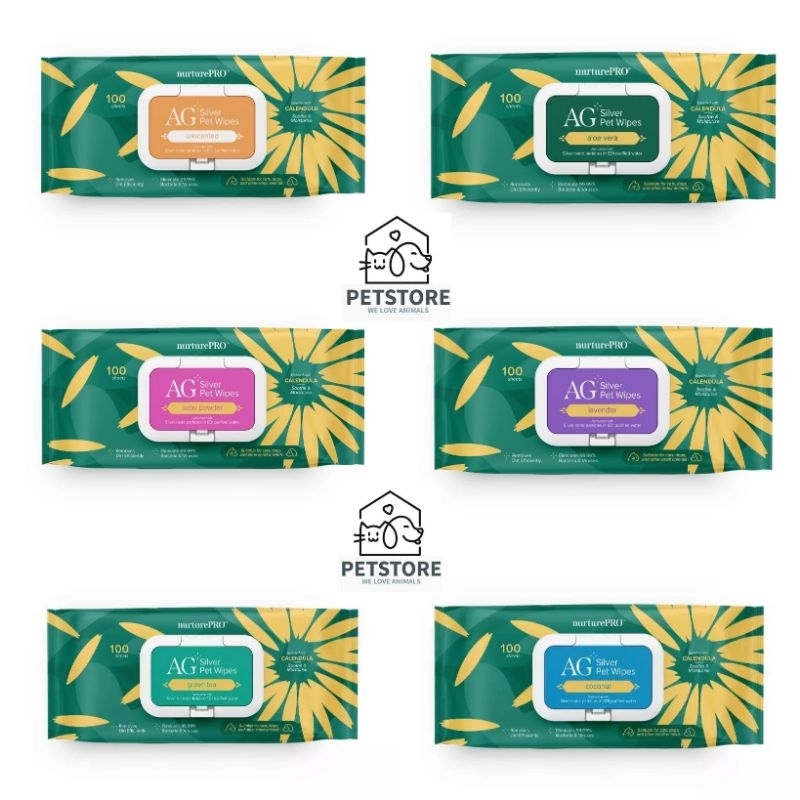 [Bundle Promo $4.50 Each] Nurture Pro AG Silver Pet Wipes 100pcs ...