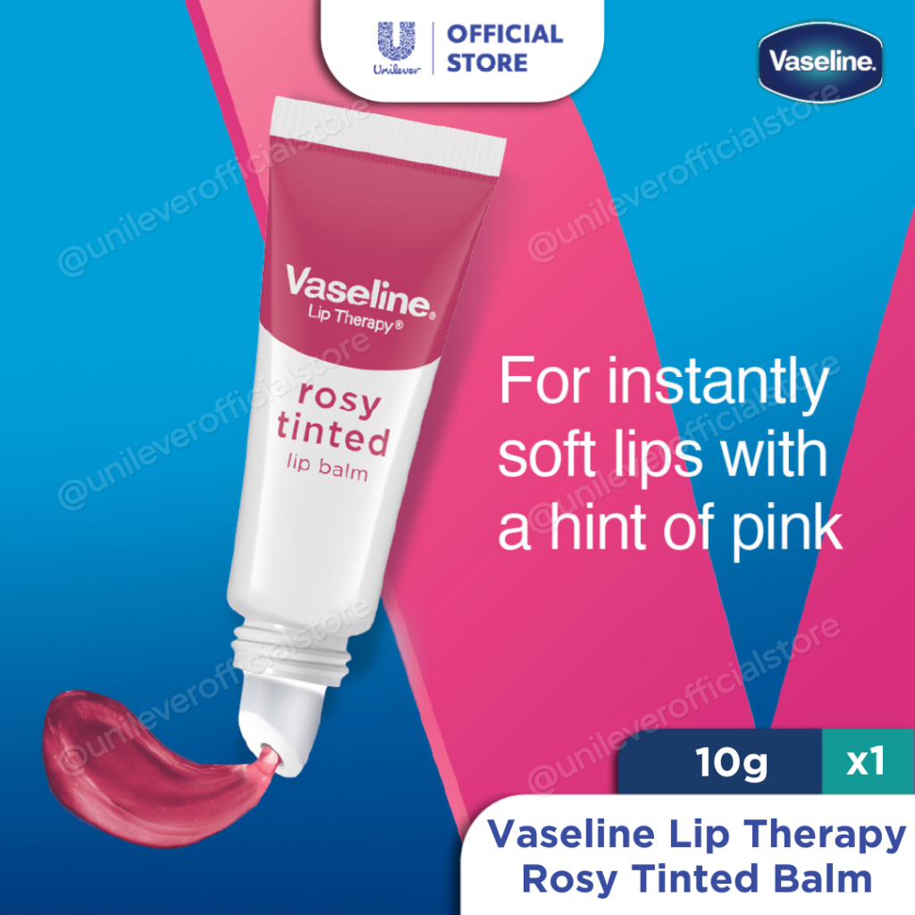 Vaseline Lip Therapy Rosy Tinted Lip Balm 10g | Shopee Singapore