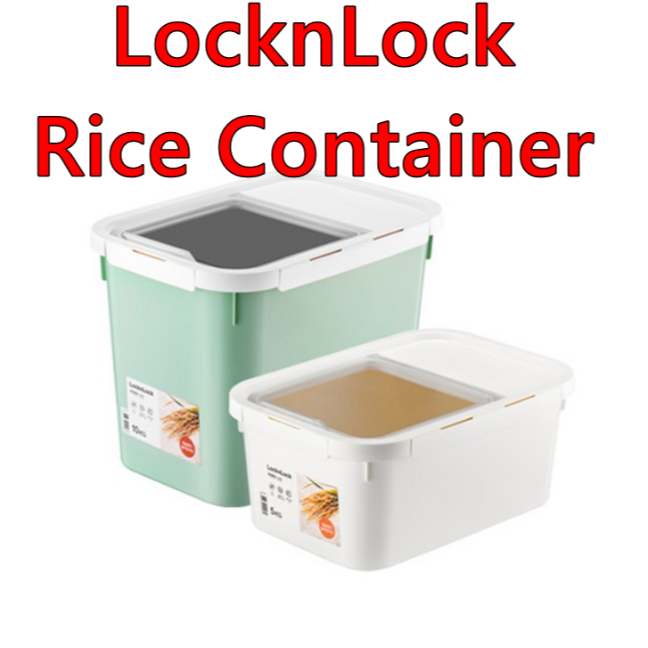 [LocknLock] Rice Container Storage Set / with Desiccant Silica Gel ...