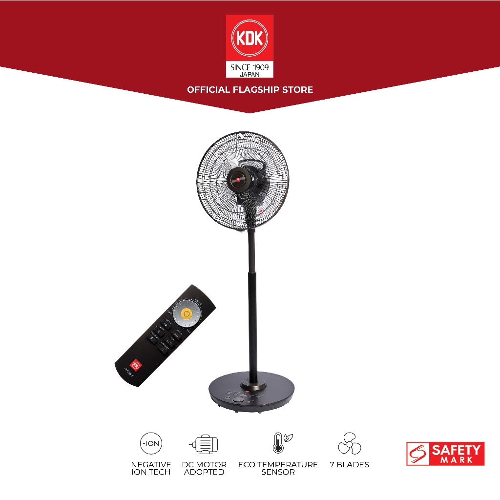 KDK HM35S DC Motor Stand Fan with Remote Control and Negative Ion Technology | Shopee Singapore