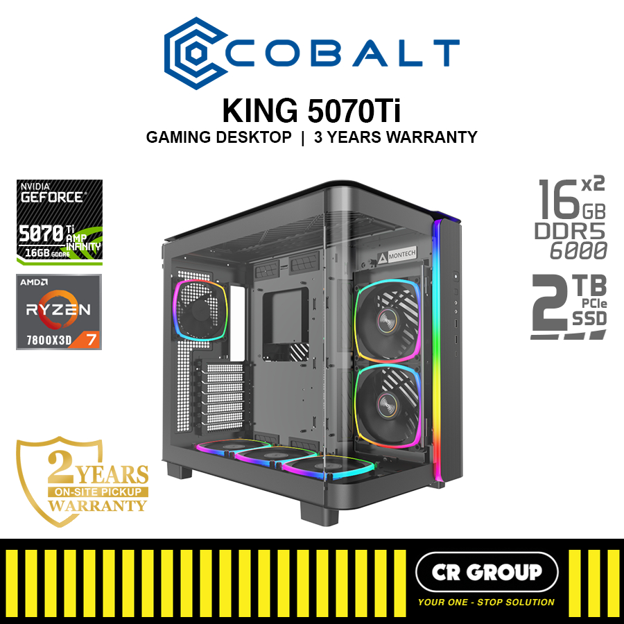 COBALT KING 5070Ti - Ryzen 7 7800X3D - RTX5070Ti - 32GB RAM - 2TB SSD ...