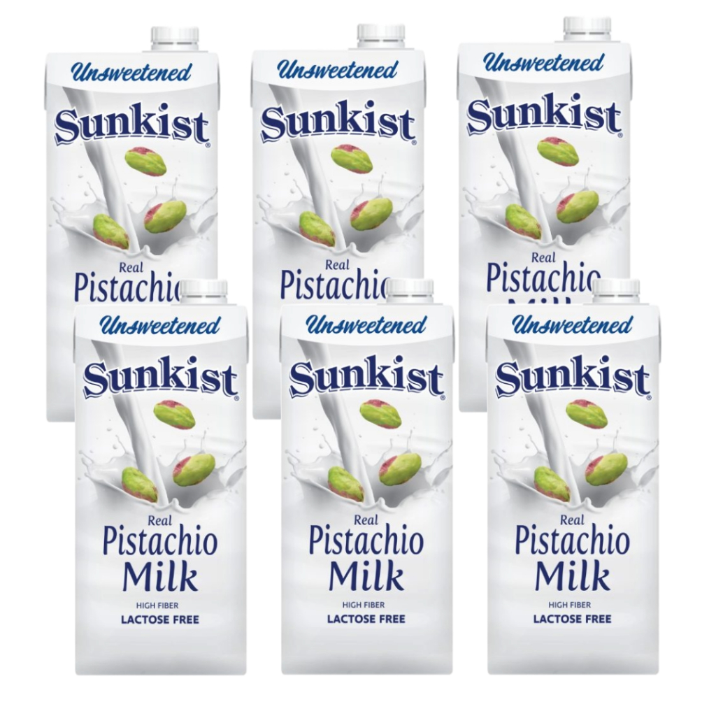Sunkist Unsweetened Pistachio Milk 946ml x 6 Pkts | Shopee Singapore