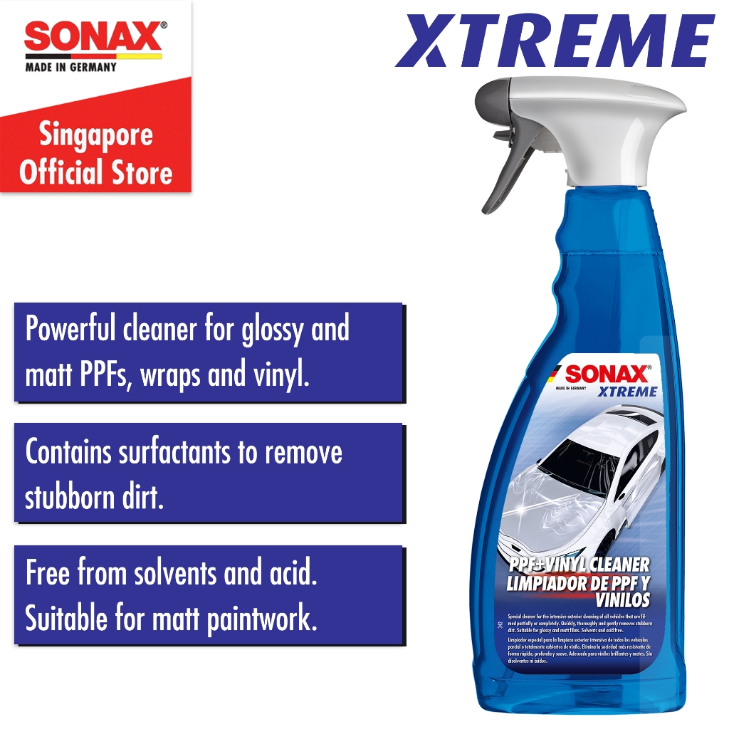 Sonax Xtreme PPF + Vinyl Cleaner for PPF, Wrap & Vinyl 750ml | Shopee ...