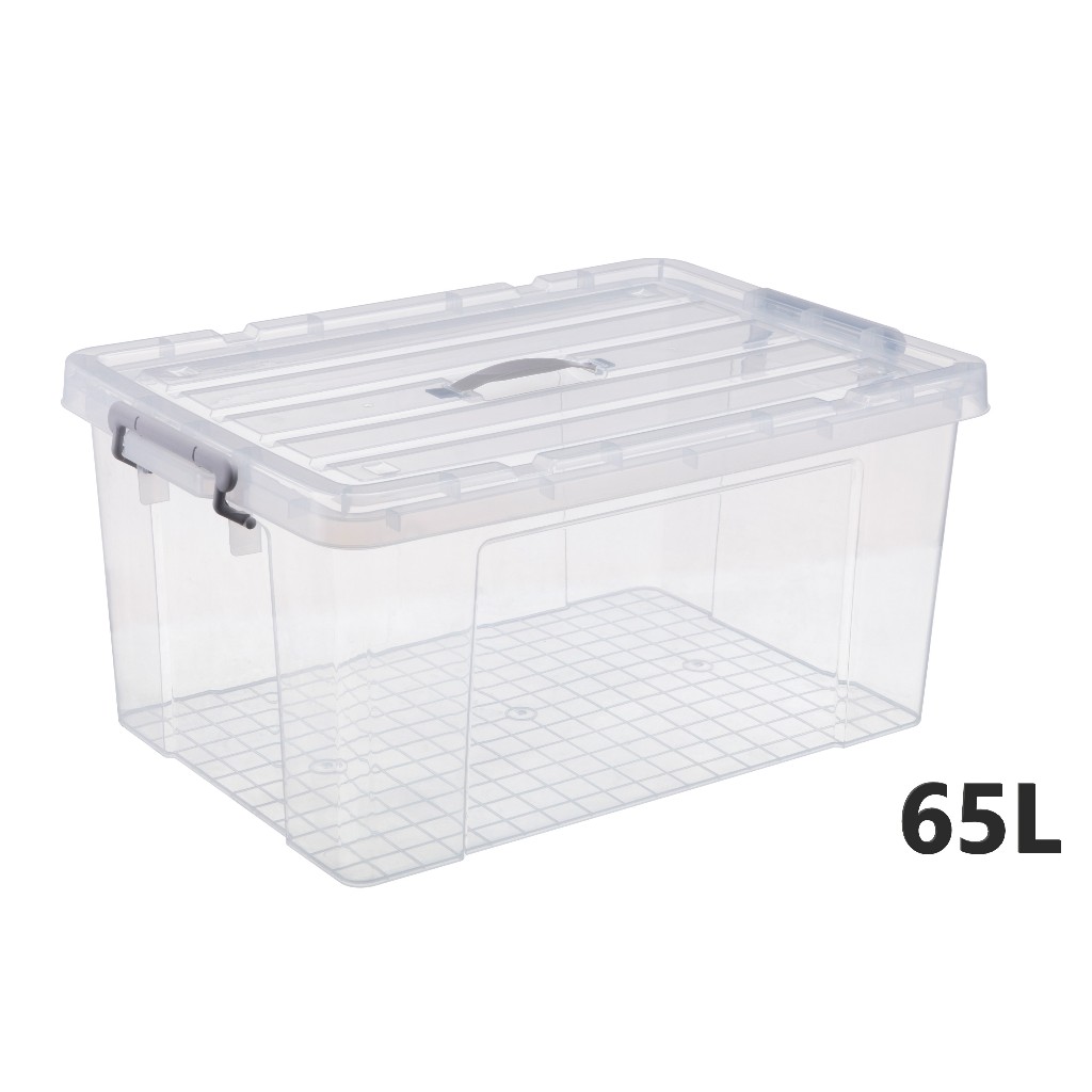 【JAPAN HOME】Multi Purpose Plastic Storage Box (65L) - with Lid ...
